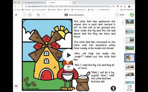 The Little Red Hen Digital Activities - Fairy Tales Text - Folk Tale ...