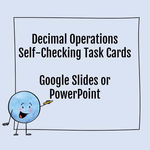 Decimal Operations Digital Math Task Cards and Quiz by Cognitive Cardio ...