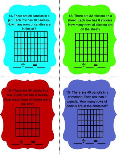 3rd Grade Intro to Division Facts, Equal Groups & Arrays Digital Practice