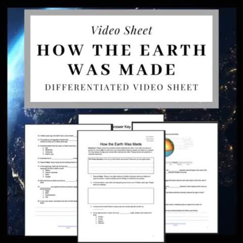 How the Earth Was Made: History Channel Documentary Video Sheet | TPT