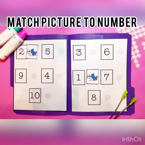 Summer File Folders Counting 1-10 by Ms Gs Abilities | TPT