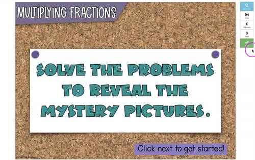 Multiplying Fractions | Mystery Pictures | Boom Cards by Stress-Free ...