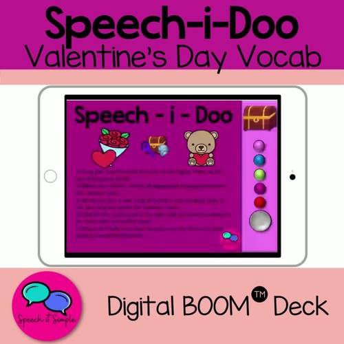 Speech-i-Doo Valentine's Day Vocabulary - Digital Cariboo - Printable ...