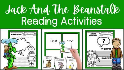Jack And The Beanstalk Reading Comprehension Activities | TPT