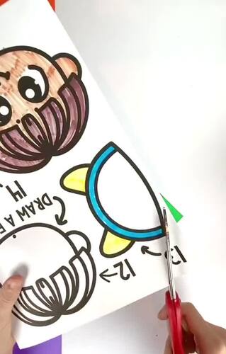 Halloween Monster Kids Moveable Paper Puppet Doll Fall Craft Autumn ...