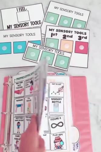 Sensory Tools Visual Support 155+ Cards Sensory Diet | TpT