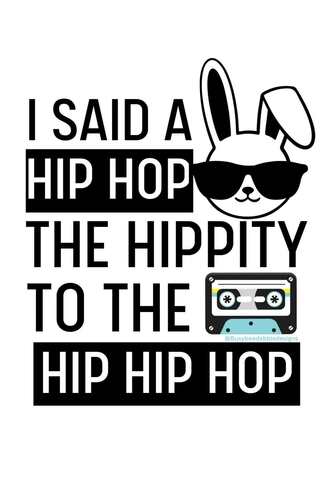 Printable Hip Hop Bunny Easter Cards | Fun Easter Gift Tags for Treats