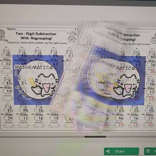 Two-Digit Subtraction with Regrouping Practice|St.Patrick’s Day Math ...