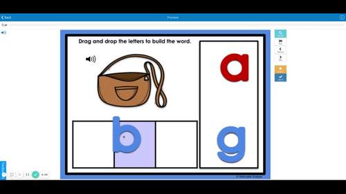 CVC Words Boom Cards™ Short Vowel A by Teach then Cheer - Nathalie Gaebe