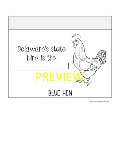 Delaware's State Symbols Flipbook by Connecting with Social Studies