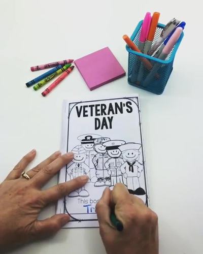 Veteran's Day Mini Reader & Activity Booklet by Traci Bender - The ...