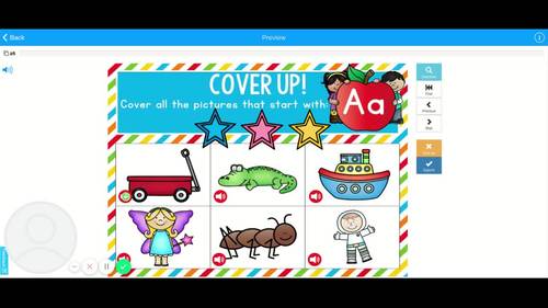 Alphabet Beginning Sounds Cover Up! | Boom Cards™ Digital Task Cards