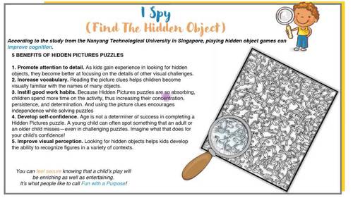 I Spy (Find The Hidden Object) - Hidden Objects Interactive PPT Game