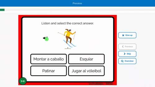 Boom Cards "Los Pasatiempos - Hobbies 2" by NATAM | TPT