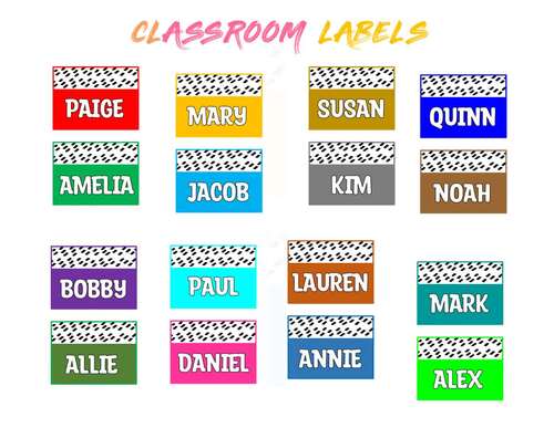 Cubbies Labels, Editable student Nametags, Classroom Labels, Book Bins ...