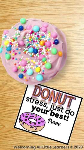 Teacher Kindness: Before Testing Motivation Student Gift Tags | TPT