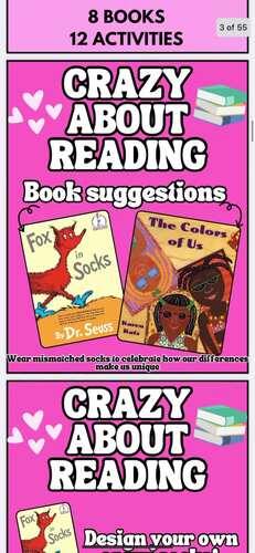 Read Across America Full Week of Worksheets and Activities Based on Books