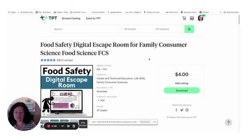 Food Safety Digital Escape Room for Family Consumer Science Food ...