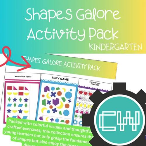 Shapes Galore Activity Pack: 28 Pages of Fun-filled Learning Adventures