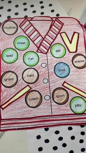 Fall Football Parts of Speech Craft by The Teaching Diva Corner | TPT