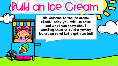 Counting Coins - Build Your Own Ice Cream by Hedden 2 School | TPT