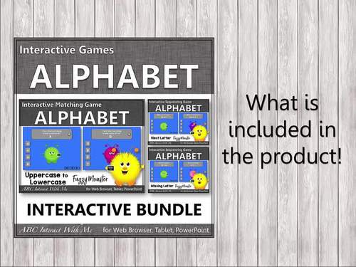 Alphabet Games Matching Sequencing & Missing Letters Interactive Games ...