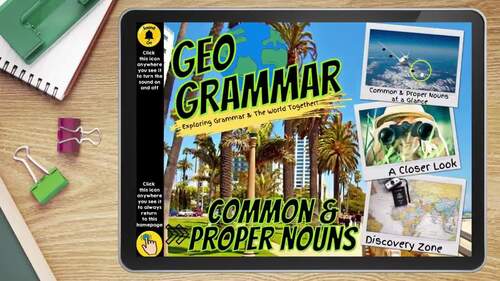 3rd Grade Grammar Activities: COMMON & PROPER NOUNS (LINKtivity® + Mini ...
