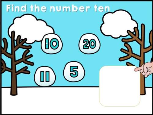 Find the Number 0 to 20 Winter Google Slides™ Activity by Tech Teacher Pto3