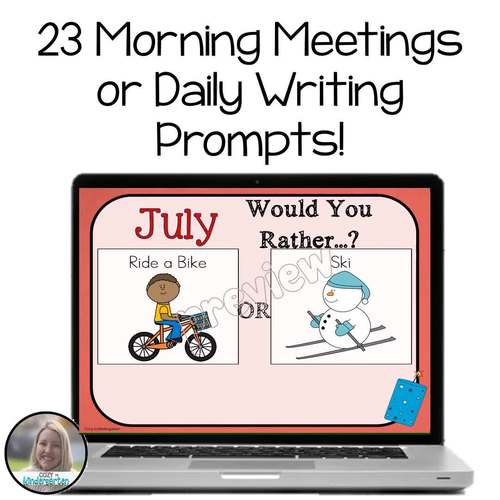 July Morning Meeting Slides | Daily Would You Rather | Kindergarten