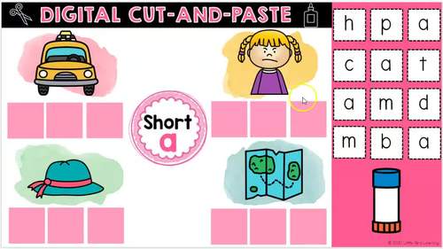 CVC Words - Digital Cut-and-Paste Activities | Distance Learning ...