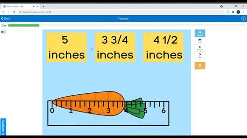 Measuring Length Boom Cards by Hands on Learning LLC | TPT