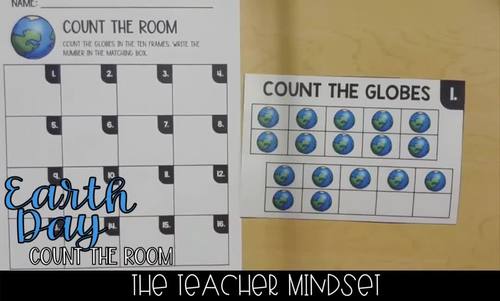 Count the Room | Earth Day Theme | Low Prep by The TEACHer Mindset