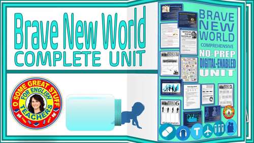 Brave New World Complete Unit - Lessons, Guides, Assessments, Activities