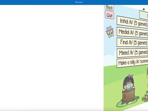 K and G Spring Articulation Memory Games Boom Cards K G Speech Therapy ...