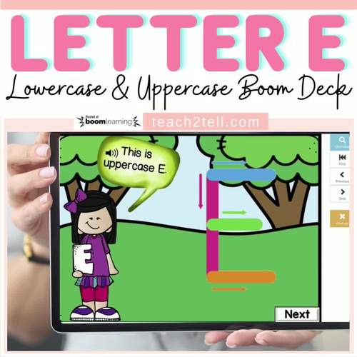 Alphabet Letter E of the Week Boom Digital Cards by Teach2Tell | TpT