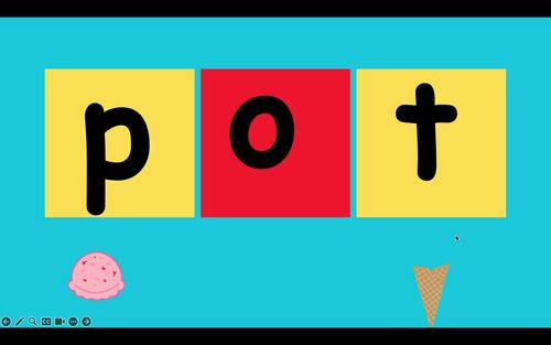 CVC (with short o) Blending Practice with slides (Desserts) by Teaching ...