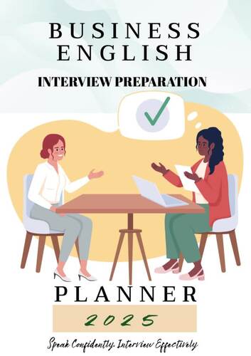 Business English Interview Planner for ESL Adults | Speaking & Job Prep ...