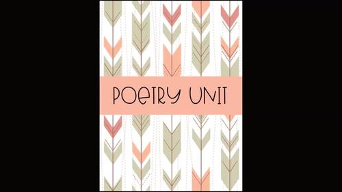 Poetry Unit for Middle School Students by easyclassroomdiys | TpT