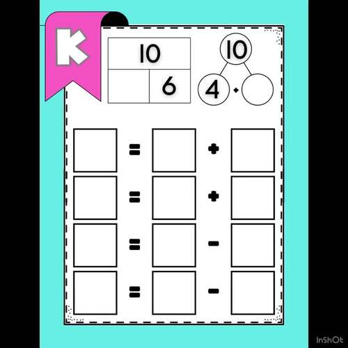 Addition and Subtraction Facts Families to 20 | Task Cards | TPT