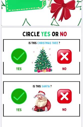 Christmas Activities/ Yes or No / I see / Counting / ASD by ...