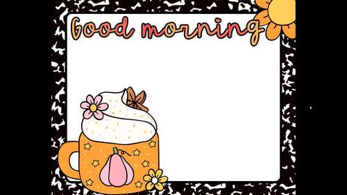 Fall Composition Theme Daily Slides by Miss Burford | TPT