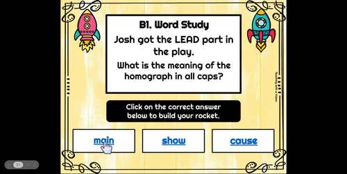 Grade 2 MyView Literacy, Unit 5 Week 1, Build a Rocket Assessment Practice