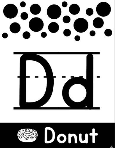 Black Polka Dot Party Alphabet Posters: Set #2 by Magical Miss Meg