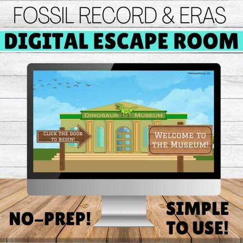 Geologic Time Scale & Fossil Record Digital Escape Room Activity - MS ...
