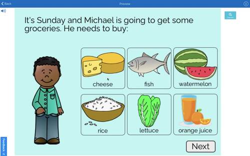 Social Skills at the Grocery Store 2 Boom Cards™ | Speech Therapy ...