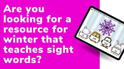 Sight Words Boom Cards 26-50 | Digital Task Cards by Fiddleheads