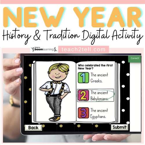 New Year 2023 Reading Comprehension Digital Activities by Teach2Tell