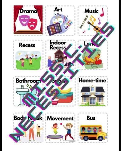 Visual Schedule / Choice Board / First / Then Board by Miss C Necessities