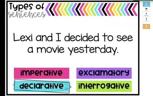 Four Types of Sentences Digital BOOM Cards™ by Uniquely Upper | TPT