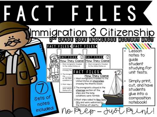Fact Files: Immigration and Citizenship (Core Knowledge, CKLA) | TpT